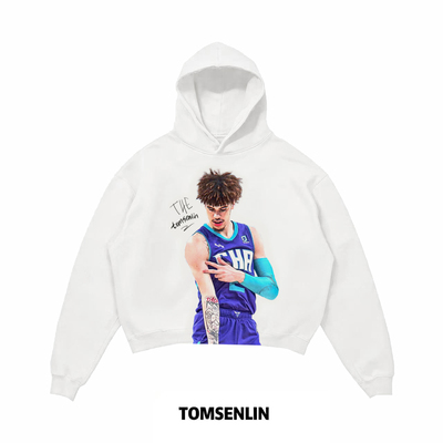 tomsenlin25SS 三球-拉梅洛·鲍尔印花原创设计长短袖卫衣