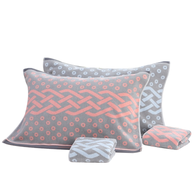 金号枕巾4a级抗菌家用纯棉高档