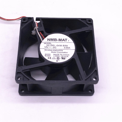 大风量原装NMB 3615KL-04W-B59 9238 12V 0.60A 9CM 双滚珠风扇