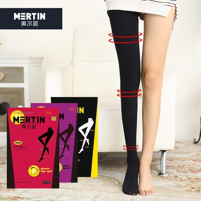 美尔挺瘦腿袜春秋加绒加厚美腿塑形连裤袜紧身打底裤外穿压力袜女
