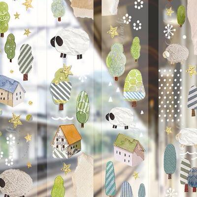 原创手绘卡通可爱胶带