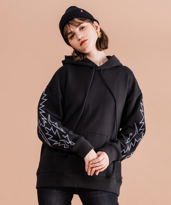 李维斯厚度适中宽松连帽卫衣