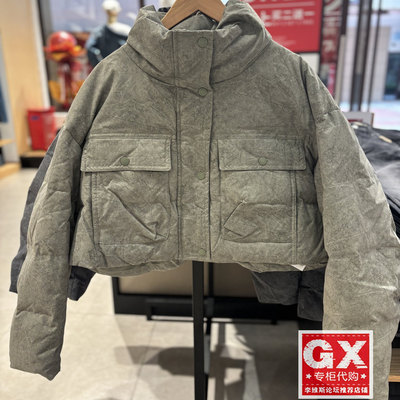 正品levis李维斯2024冬季休闲女士复古短款保暖羽绒服002Q5-0000