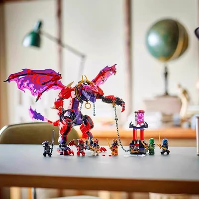 幻影忍者系列混沌猛龙雷牙积木