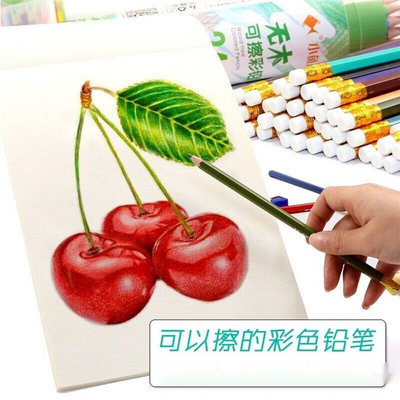 colour pencil painting students use 48 colour pencils with a