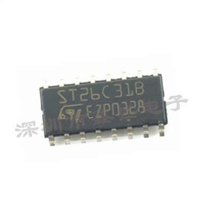 ST26C31BDR 丝印ST26C31B 驱动收发器芯片 SOP-16 咨询问价 全新
