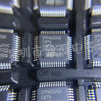 全新原装 STM8S208C8T6 单片机芯片 封装LQFP-48 咨询问价