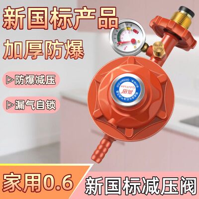 家用0.6新国标防漏气自锁低压阀