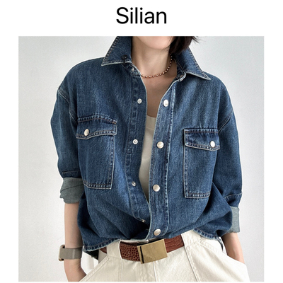 Silian｜早春必入｜明星同款PAXTON牛仔短款牛仔外套 ｜单宁夹克