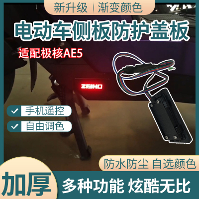 适配极核ae5炫彩装饰保护堵盖新款防水设计电瓶车铭牌防生锈盖板