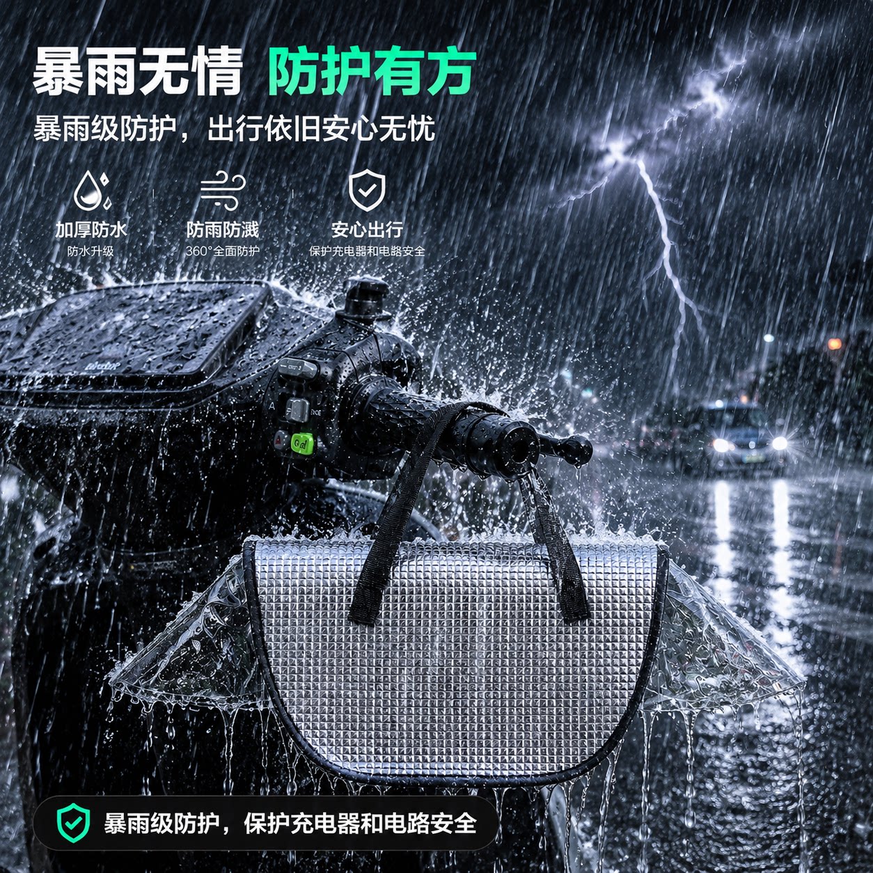 电动车挂包防水防雨收纳包暴雨级防护大容量户外通用骑行装备包