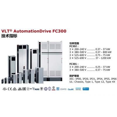 Danfoss变频器 FC301 FC302 FC102 FC202 TR200 CUE202 CD302咨询