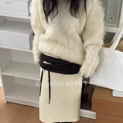 现货速发韩国东大门代购Londonflat2025秋季新款毛绒宽松休闲毛衣