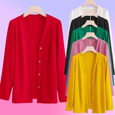 2025新款二八月针织开衫女外搭