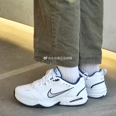 Nike Air Monarch 4  男女白蓝缓震透气复古休闲老爹鞋415445-102