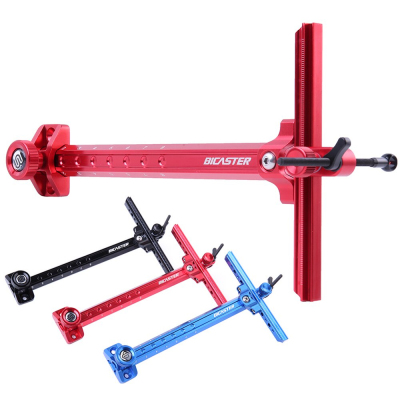 反曲弓瞄准器 BICASTER贝卡思特瞄准器 竞技射准9寸铝杆金属长瞄