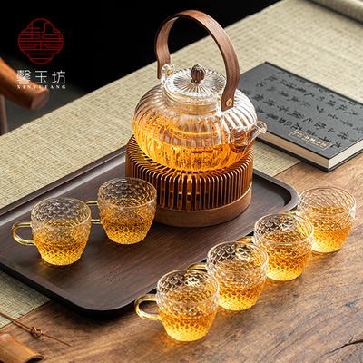 提梁壶温茶炉馨玉坊耐热玻璃