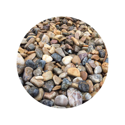 杂色鹅卵石垫底批发污水处理滤料石水池厂家变压器石河滩石头