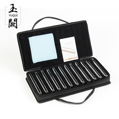 热销easttop东方之最24孔专业口琴12精装金色调组合2403口琴套装