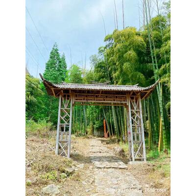 大型竹建筑竹长廊户外房子竹屋竹花架异形竹建筑竹异形竹编竹建筑