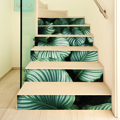 FOY  DLT006创意家居树叶楼梯贴自粘防水防污墙墙贴美化装饰墙纸
