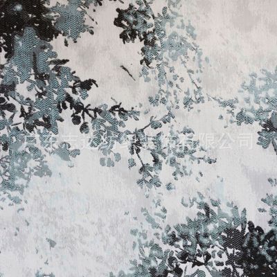抽象简奢花布面料纺织软床沙发窗帘抱枕装饰志达memo-a