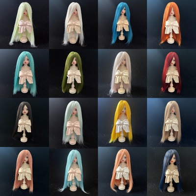 BJD假发毛胚长直发346分