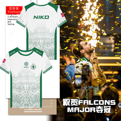 TeamFalcons猎鹰战队夺冠军T恤