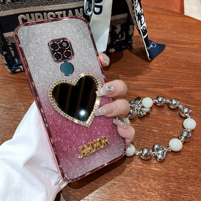 华为mate20硅胶创意手机壳带镜子