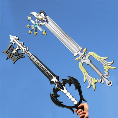 国之心刀剑彩色黑色钥匙刃1:1pu道具weapons and props