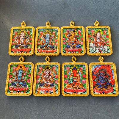 十二生肖守护神五路财神唐卡