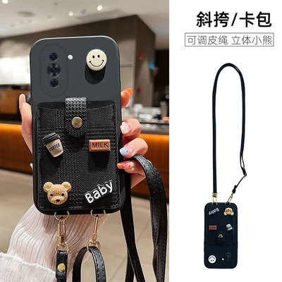 适用华为nova10手机壳NCO-AL00复古个性ins风油画简约高级感卡包
