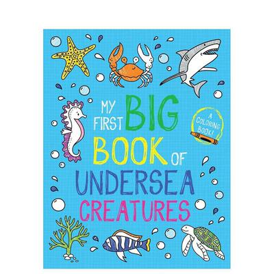 【现货】我的涂色启蒙书：海底生物My First Big Book of Coloring: Undersea Creatures英文进口原版儿童趣味图书Little Bee Boo