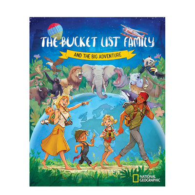 【预售】愿望清单家族：环球大冒险（图书馆装订版） The Bucket List Family 英文进口原版儿童绘本图书 温馨家庭故事Garrett Gee