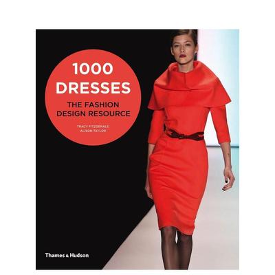 【现货】【T&H】1000 Dresses: The Fashion Design Resource 裙子设计素材 服装服饰设计图书英文原版图书籍进口正版