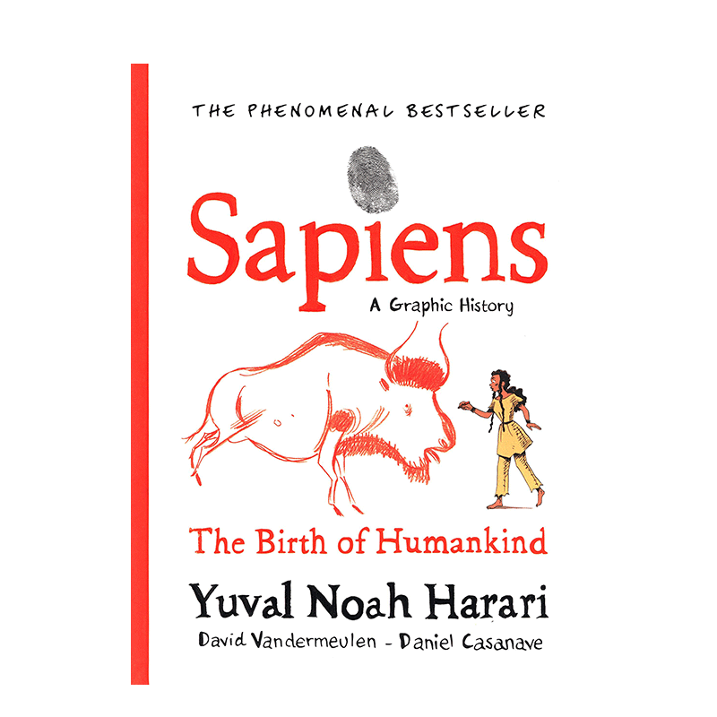 【现货】 SAPIENS A GRAPHIC HISTORY /ANGLAIS (JONATHAN CAPE) 人类简史图像小说版 卷1 漫画  英文书正版 HARARI YUVAL NOAH