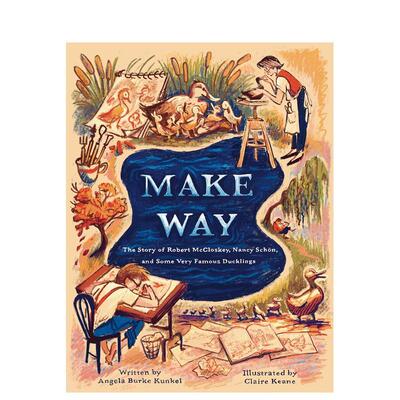 【预售】让路 为小鸭让路 Make Way 进口原版英文儿童绘本6岁-9岁KUNKEL  ANGELA BURKE外文正版图书
