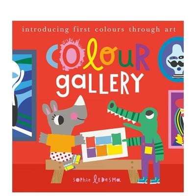 【现货】【概念趣味启蒙】色彩画廊Colour Gallery【First Concepts Through Culture】英文进口原版儿童图书3-6岁启蒙Isabel Ott