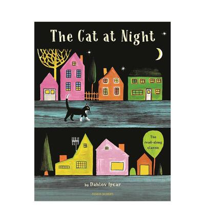 【预售】【达洛芙·伊普卡】一只夜行猫The Cat at Night英文儿童图书籍进口原版Pushkin Press3-6岁