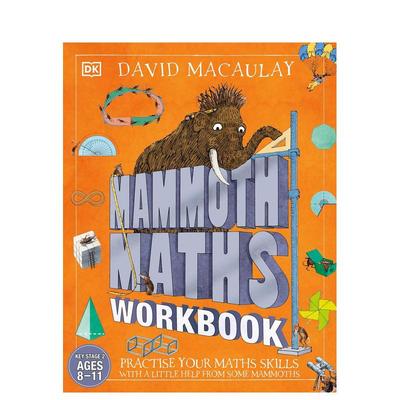 【预售】【大卫·麦考利万物运作原理】猛犸数学练习册 Mammoth Maths Workbook 英文进口原版儿童绘本