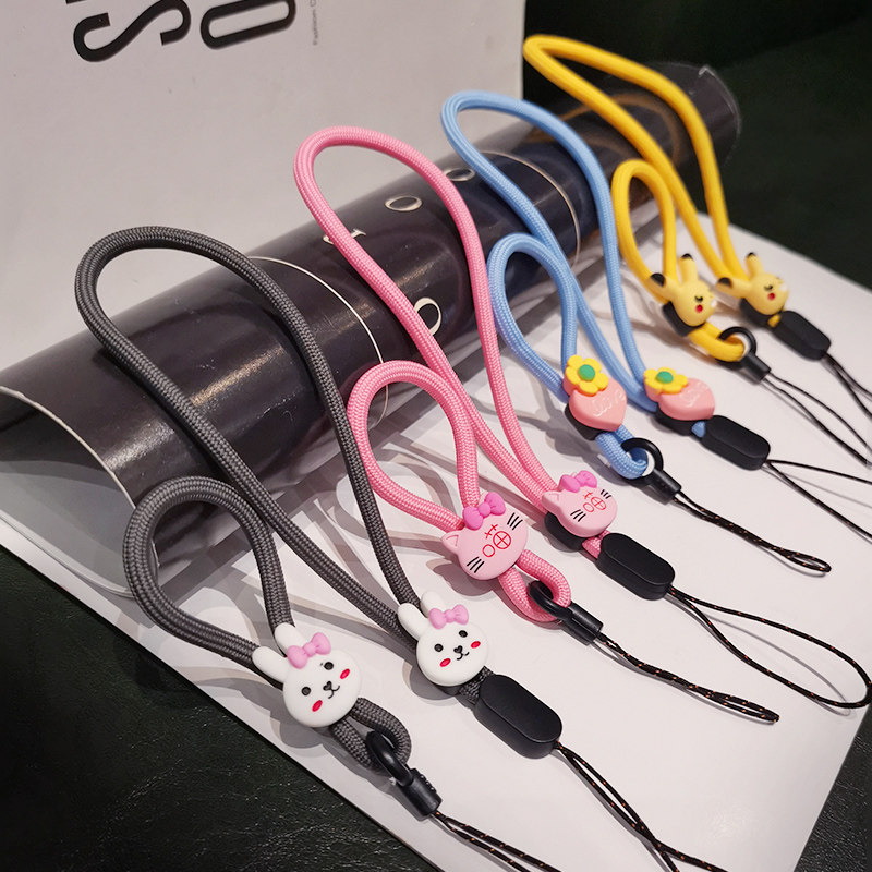 手机挂绳简约短款挂件卡通可爱动物手腕挂饰女手机壳通用吊坠防丢_虎窝淘