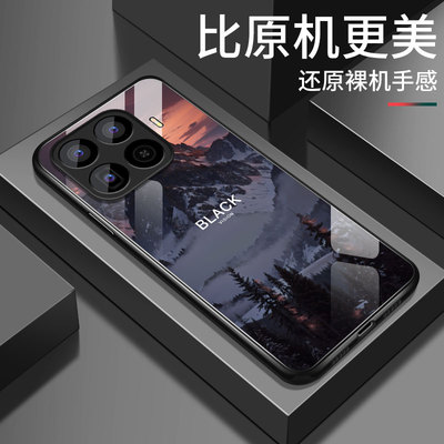 适用小米17t手机壳Mi17tpro黑色风景玻璃硬壳保护套男新款xiaomi镜头全包防摔MO25EC软壳女生简约M531DA外壳