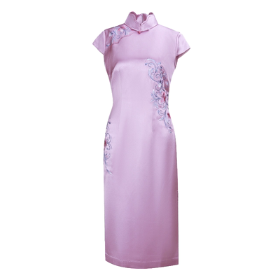 9233熠熠生辉丨盖世红颜丨手工旗袍新款日常优雅高端长款年轻