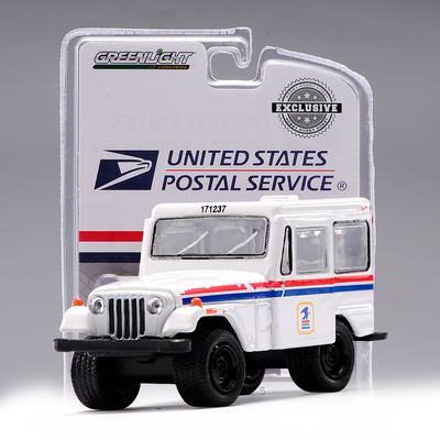 1971美国吉普越野车绿光1/64合金