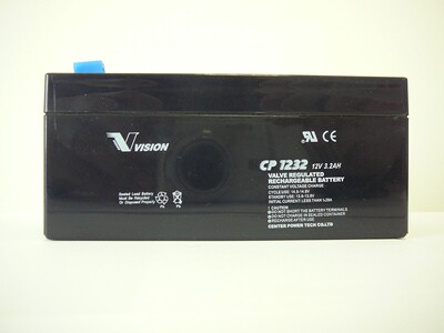 原装正品VISION CP1232 12V3.2AH医疗设备 照明电源 电梯用蓄电池