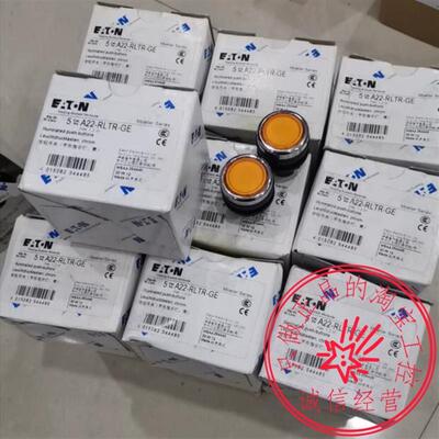 EATON伊顿带灯按钮头A22-RLTR-GN RT GE WS全新原装现货