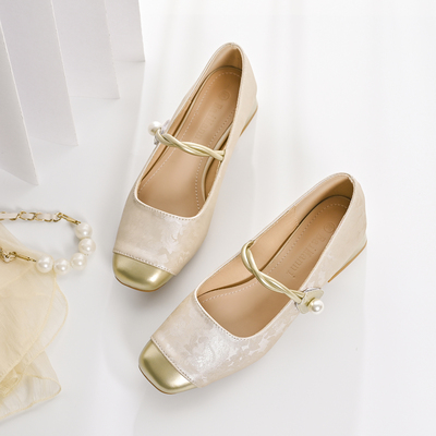 新中式复古国风单鞋配裙玛丽珍鞋