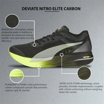 Puma/彪马 Deviate NITRO Elite 彪破精英 碳板 跑步鞋 377090-01