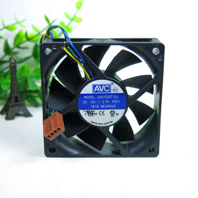 AVC DA07020T12U 7020 7cm/厘米 12V 0.7A 4线温控CPU机箱风扇