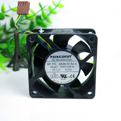 全新FOXCONN PV602512ESPF 0A 6025 6CM 12V 0.35A PWM散热风扇